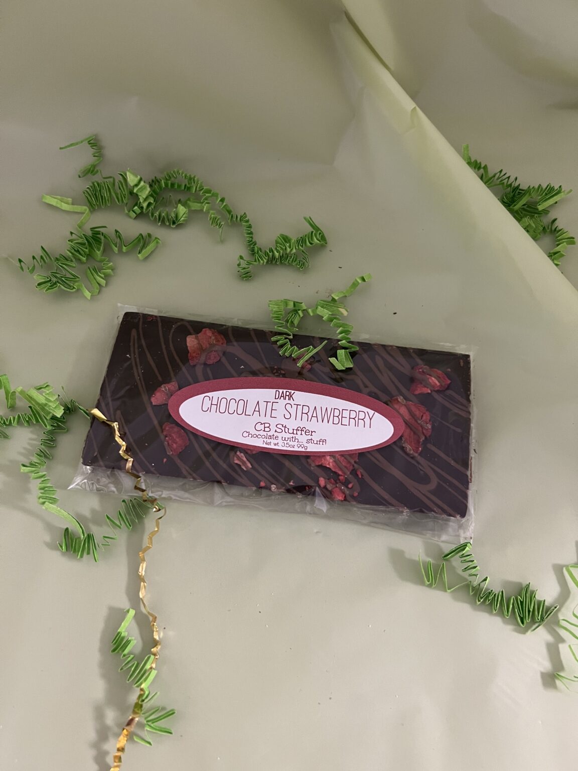 Dark Chocolate Strawberry Bar | CB Stuffer