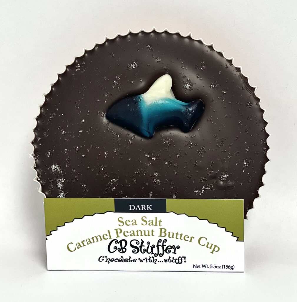 Shark Dark Caramel Sea Salt Peanut Butter Cup | CB Stuffer